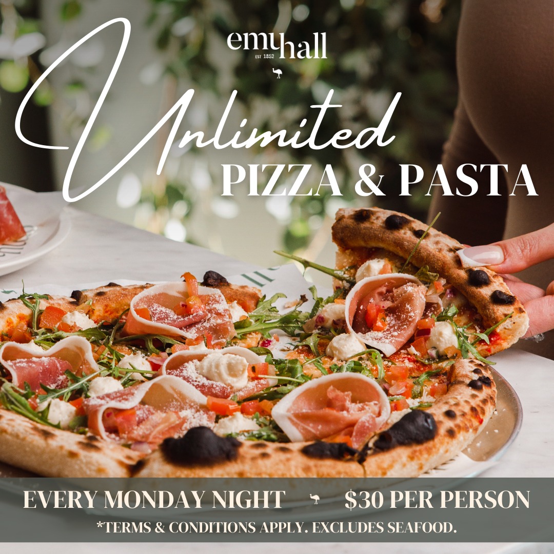 What’s On – Emu Hall – Café, Restaurant, Bar & Kitchen