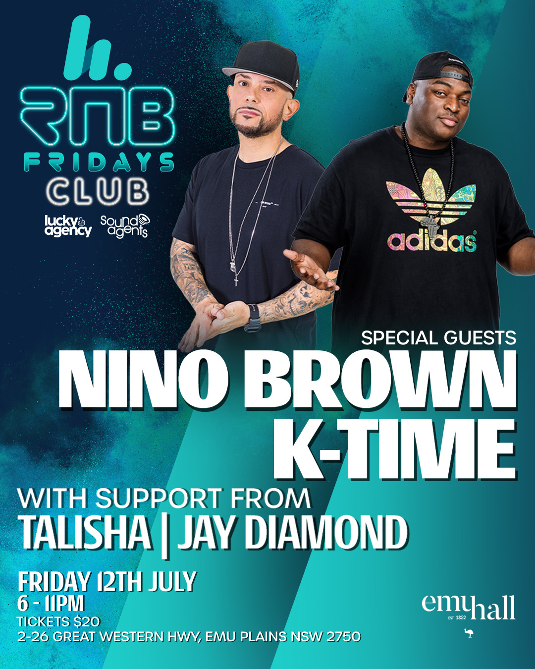 EMU Hall RNB Fridays – Emu Hall – Café, Restaurant, Bar & Kitchen